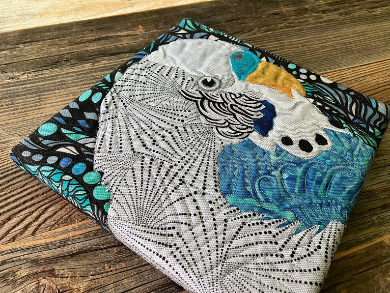 Budgie Budgerigar Wall Art Quilt Canvas PARAKEET Parrot Decor ...