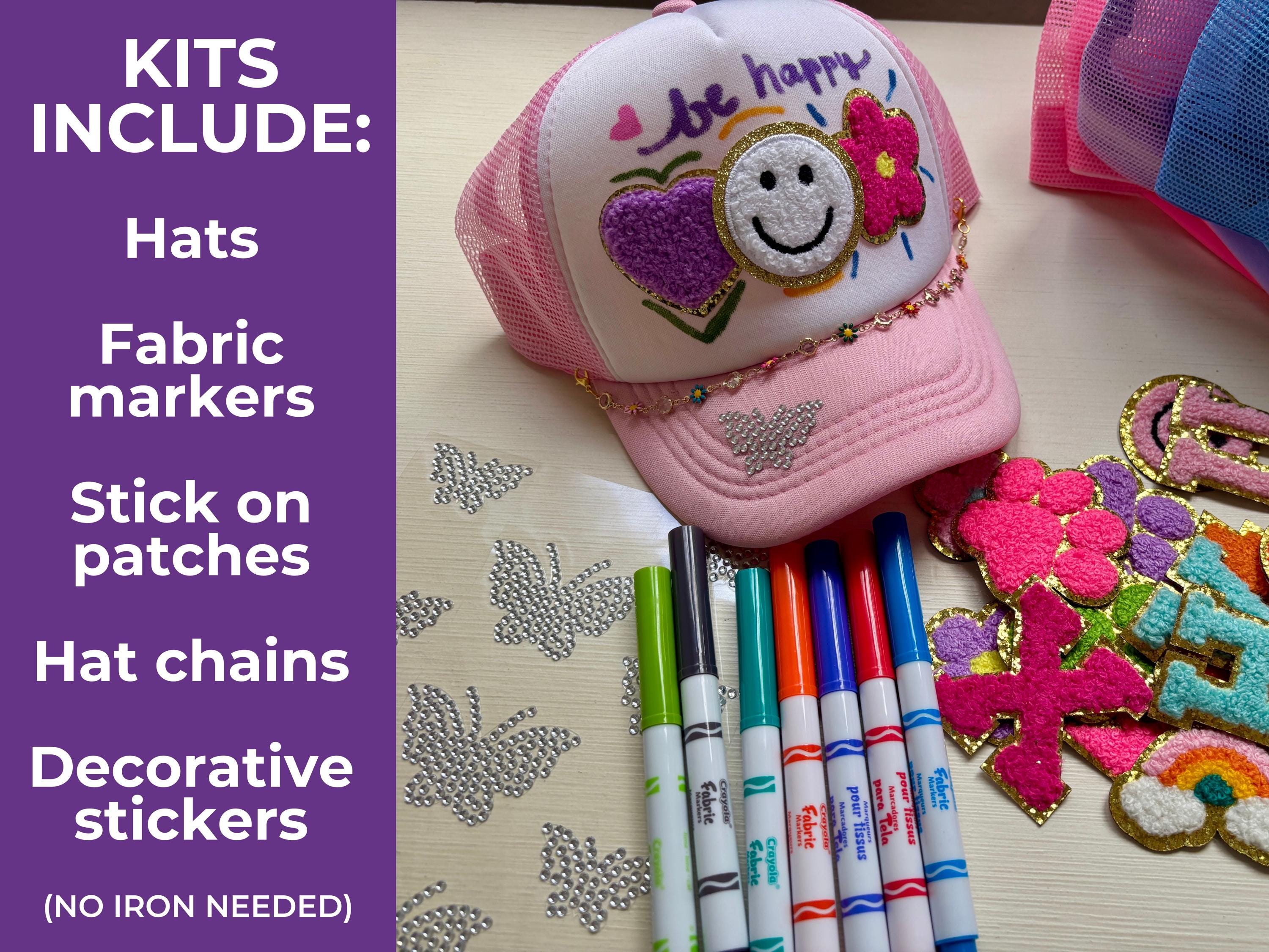 Ultimate DIY Trucker Hat Decorating Kit: Kids Craft Party Favor - Etsy