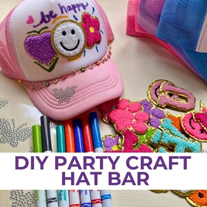 Ultimate DIY Trucker Hat Decorating Kit: Kids Craft Party Favor - Etsy