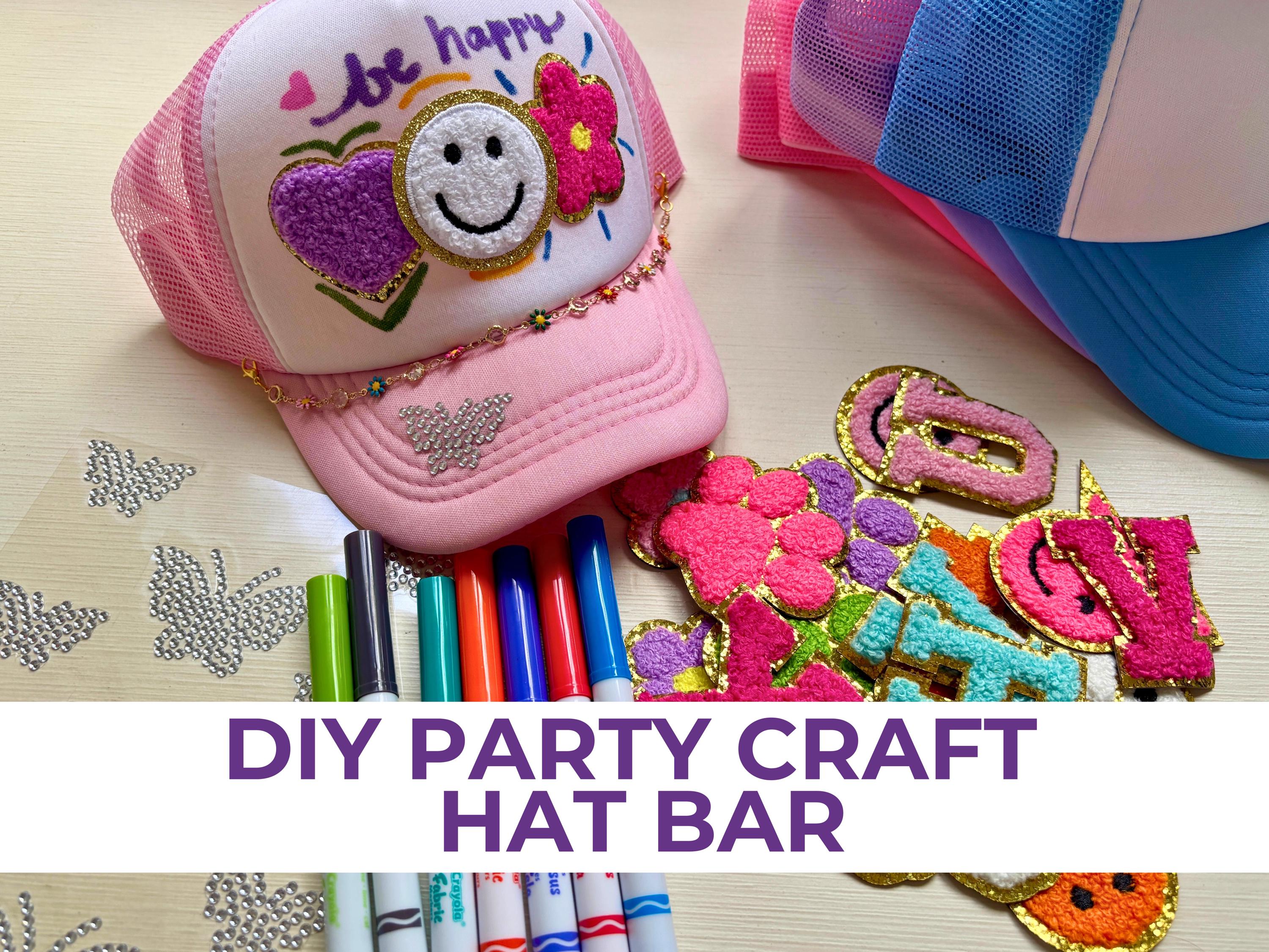 Ultimate DIY Trucker Hat Decorating Kit: Kids Craft Party Favor - Etsy