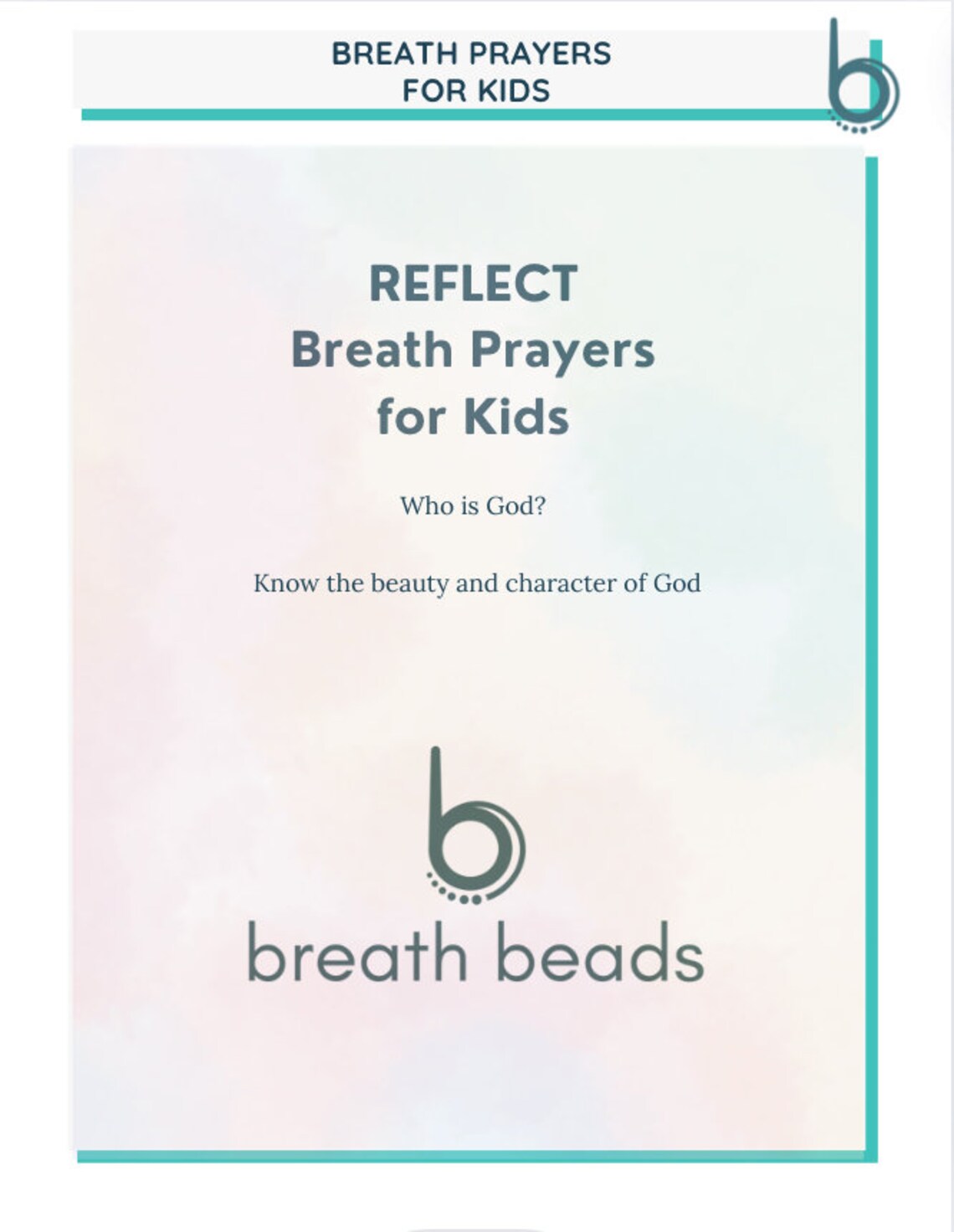 Breath Prayers for Kids - Etsy
