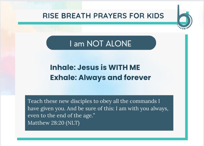 Breath Prayers for Kids Packet - Etsy