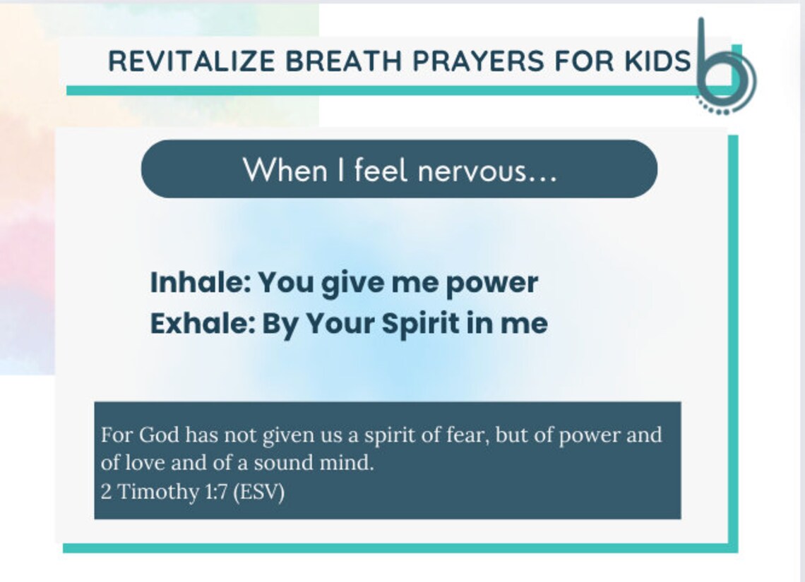 Breath Prayers for Kids - Etsy