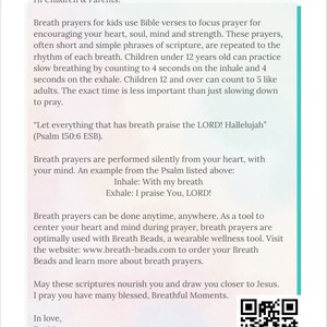 Breath Prayers for Kids - Etsy