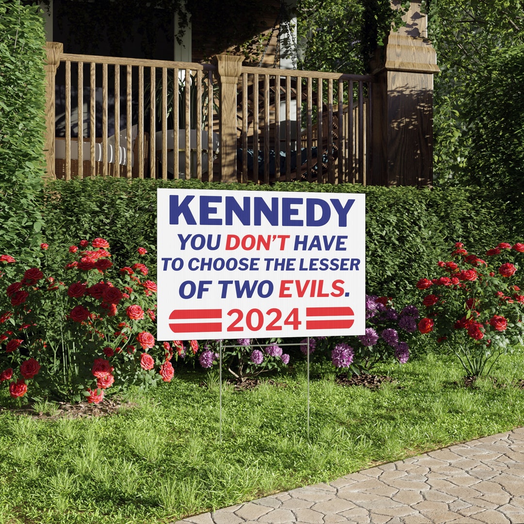 Kennedy 2024 Yard Sign Choose Integrity, Not Evils - Etsy