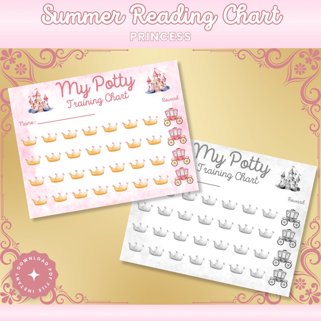 Potty Training Chart, Potty Training Tracker for Kids, Potty Training ...