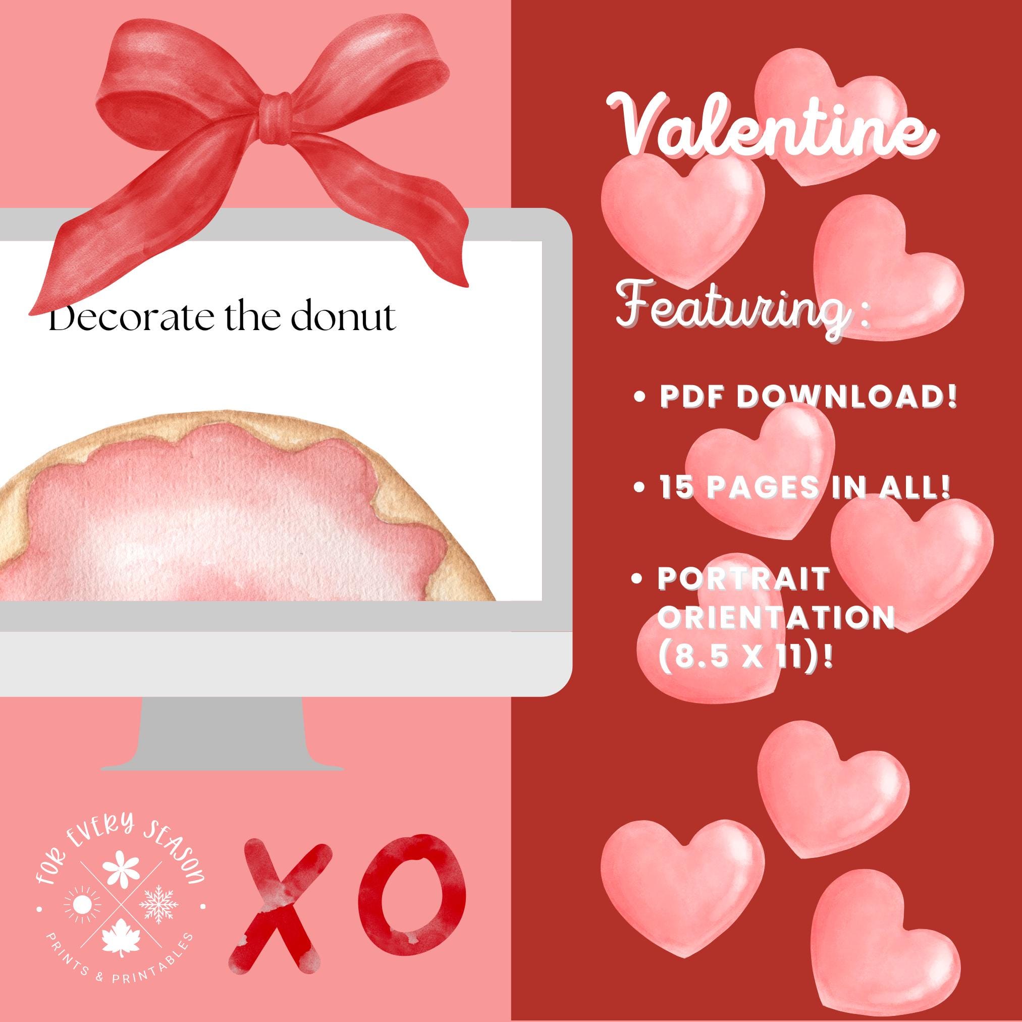 15 Valentine Playdough Mats, Printable Play Doh Mat, Busy Book ...