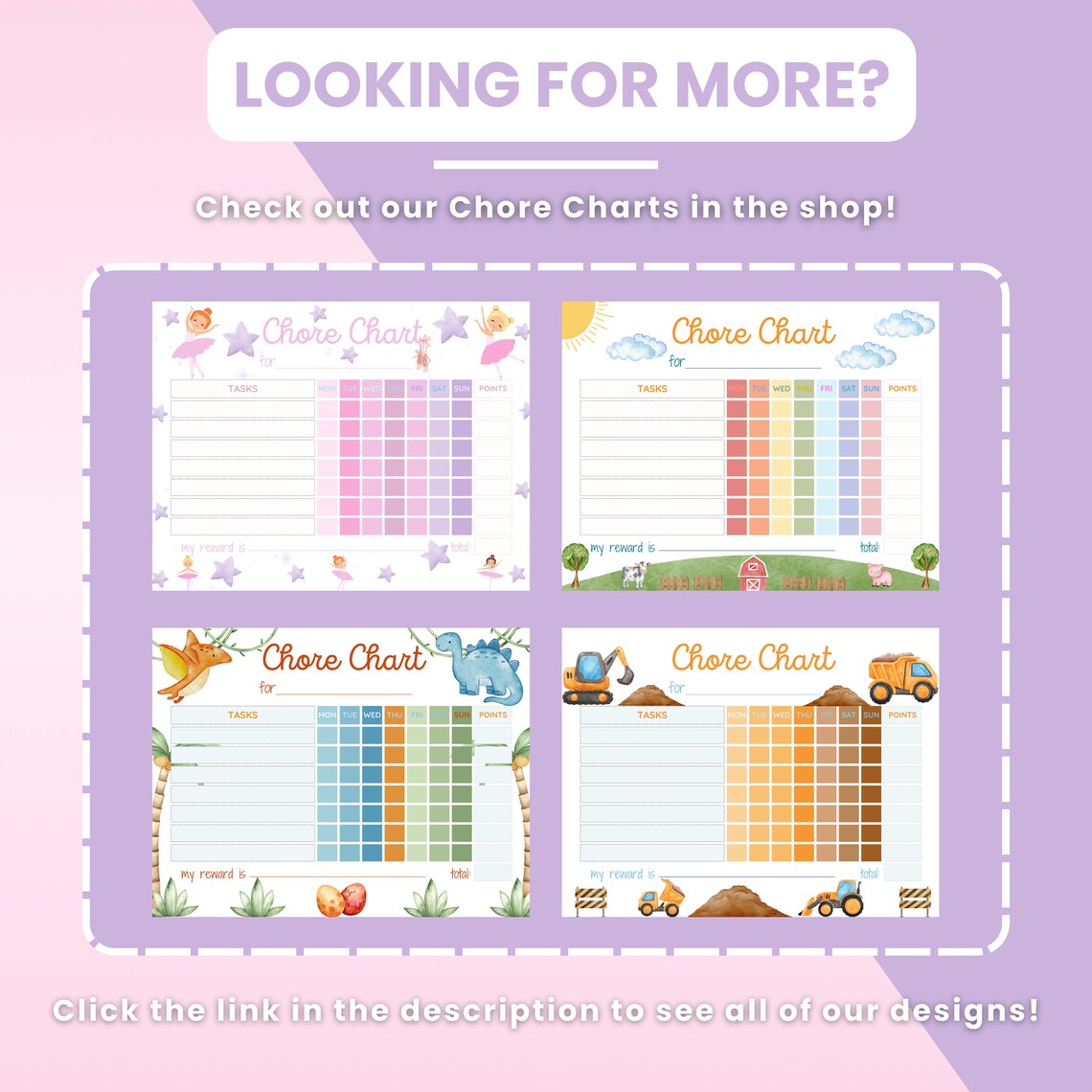 Chore Chart, Kids Chore Chart, Toddler Chore Chart, Summer Chore Chart ...