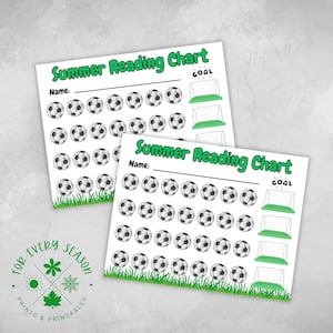 Summer Reading Chart for Kids, Summer Reading Log, Summer Reading Chart ...