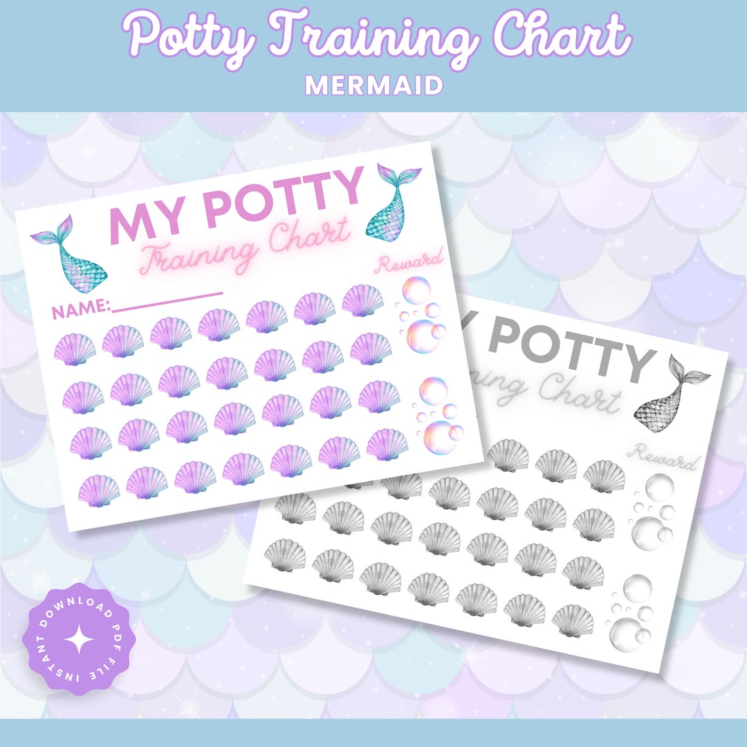 Potty Training Chart, Potty Training Tracker for Kids, Potty Training ...