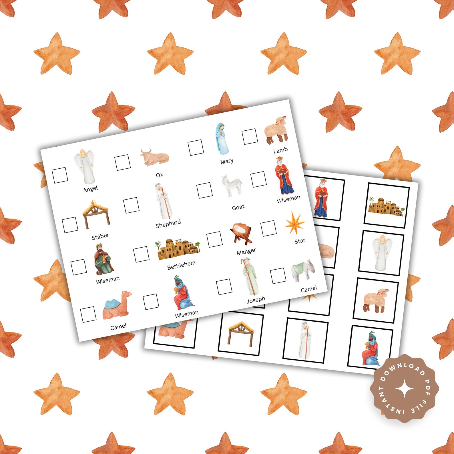 Nativity Scavenger Hunt, Nativity Printable, Nativity Game, Christmas ...