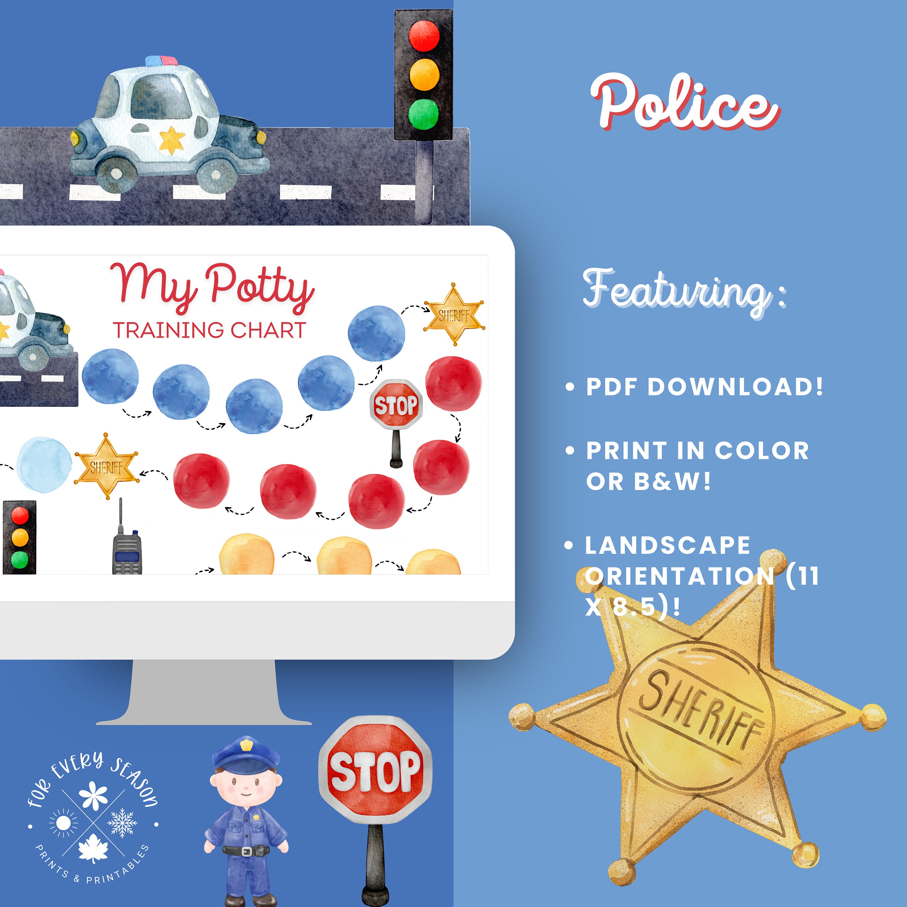 Potty Training Chart, Potty Training Tracker for Kids, Potty Training ...