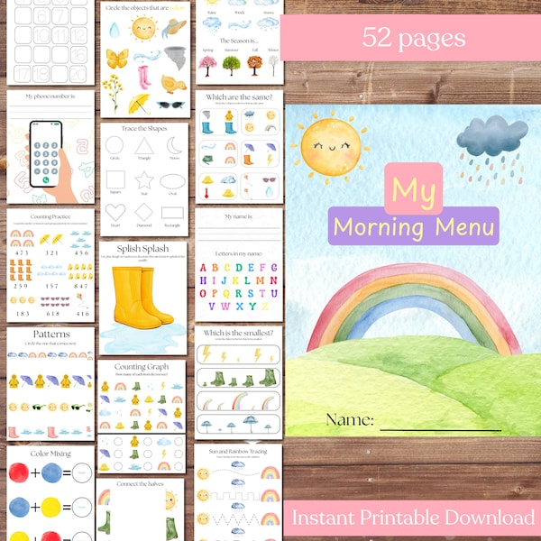 The Math Menu - Etsy