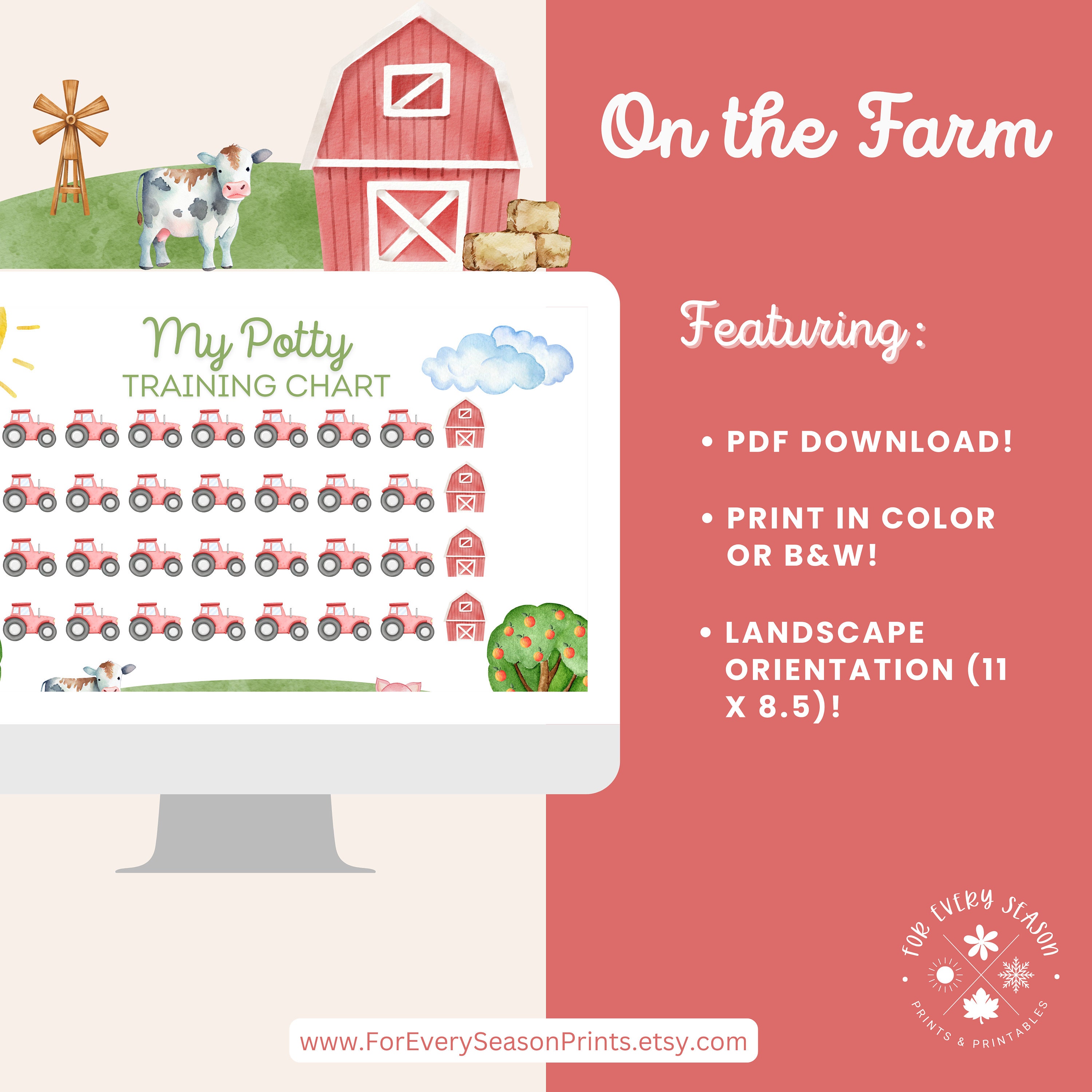 Potty Training Chart, Potty Training Tracker for Kids, Potty Training ...