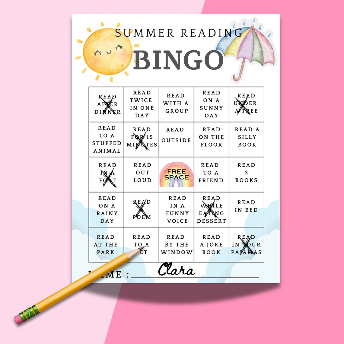 Summer Reading Bingo, Book Tracker, Reading Journal, Bingo Cards ...