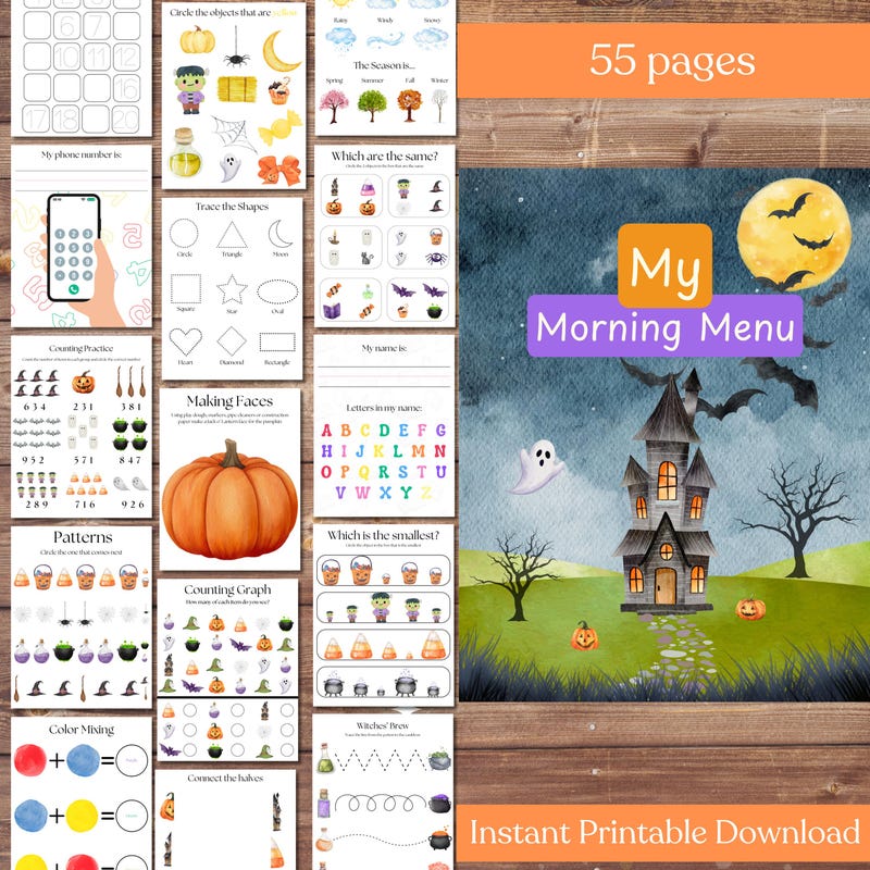 Halloween Menu - Etsy