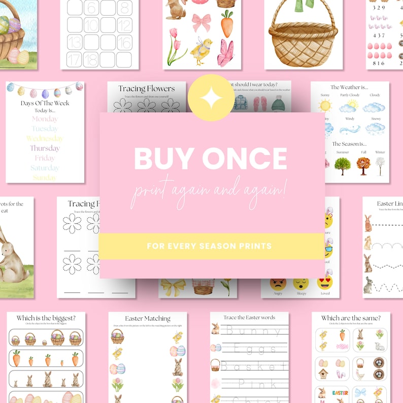 Prek Morning Menu, Easter Morning Menu, Toddler Busy Book, Morning ...