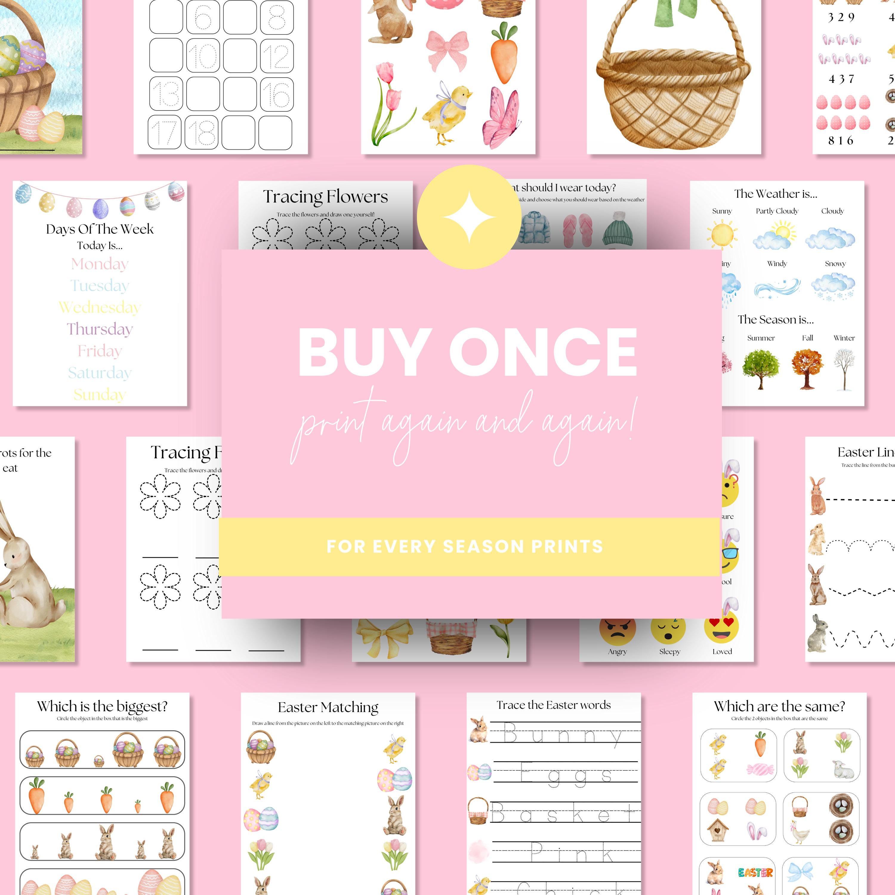 Prek Morning Menu, Easter Morning Menu, Toddler Busy Book, Morning ...