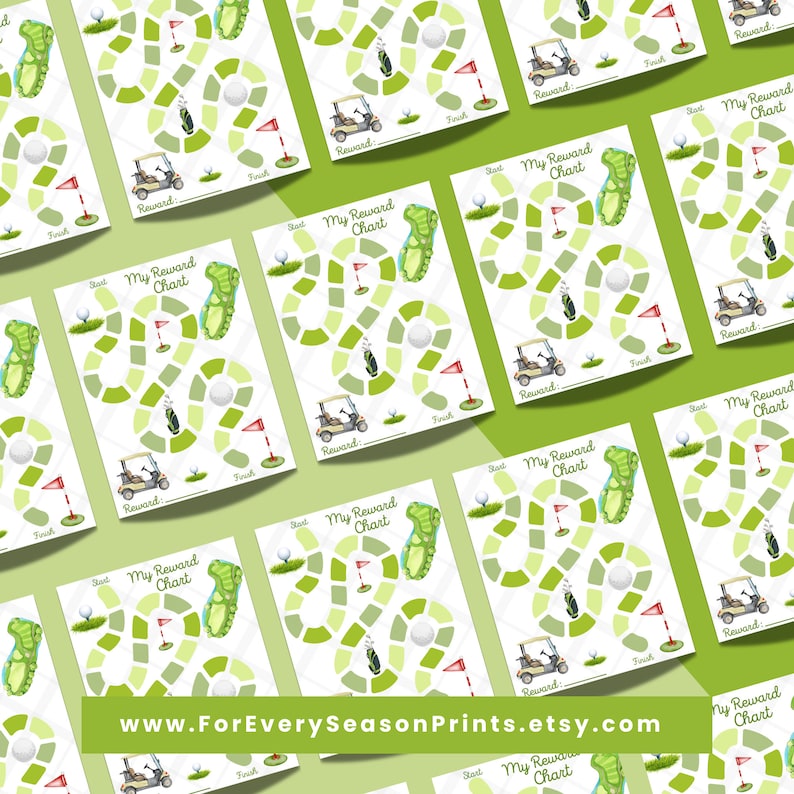 Golf Reward Chart for Kids: Fun Chore Tracker (digital Download) - Etsy