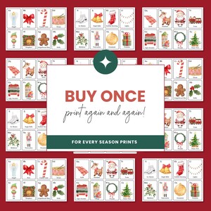 Christmas Alphabet Flash Cards: Holiday Learning Game (digital Download ...