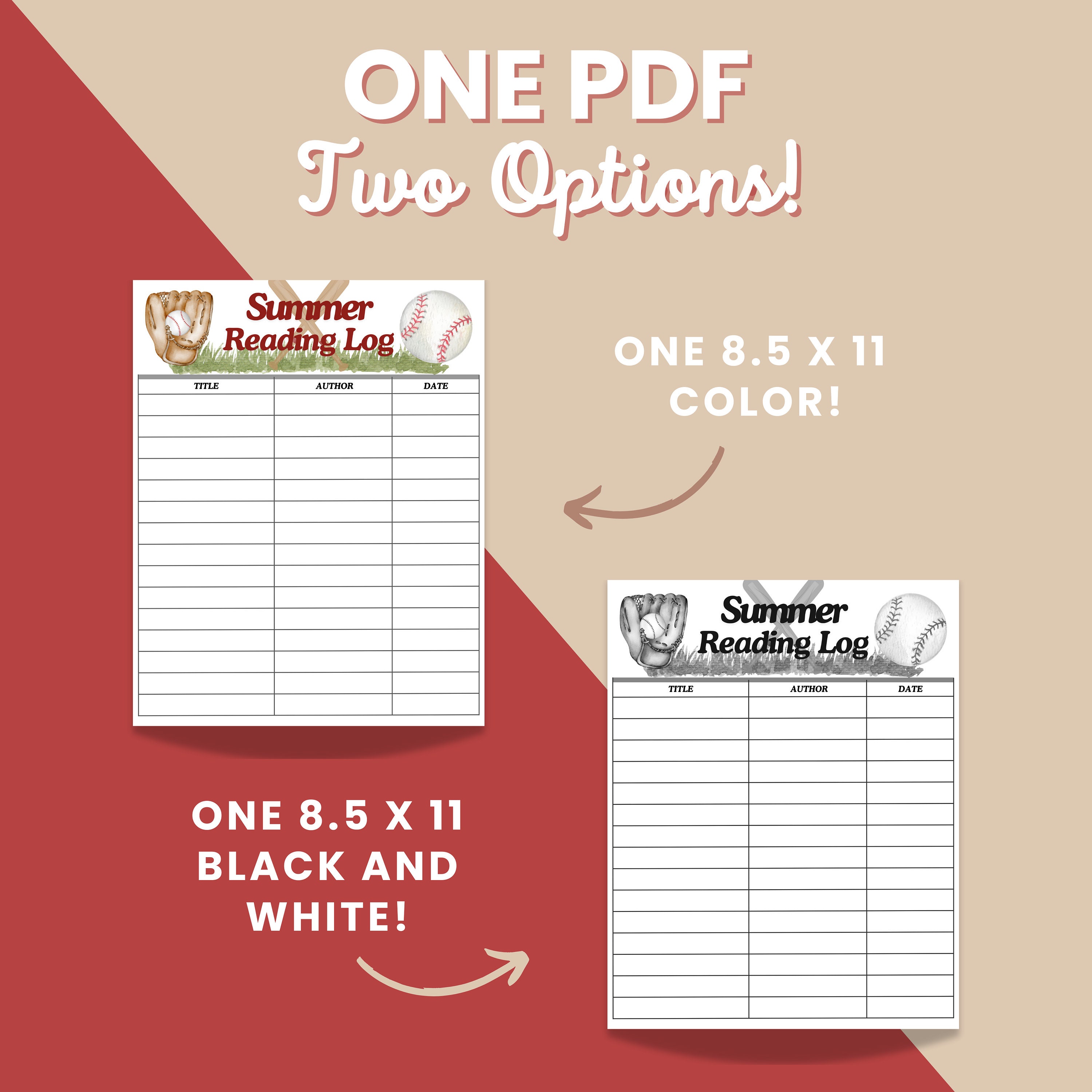 Summer Reading Log, Summer Reading Chart, Summer Reading, Summer ...
