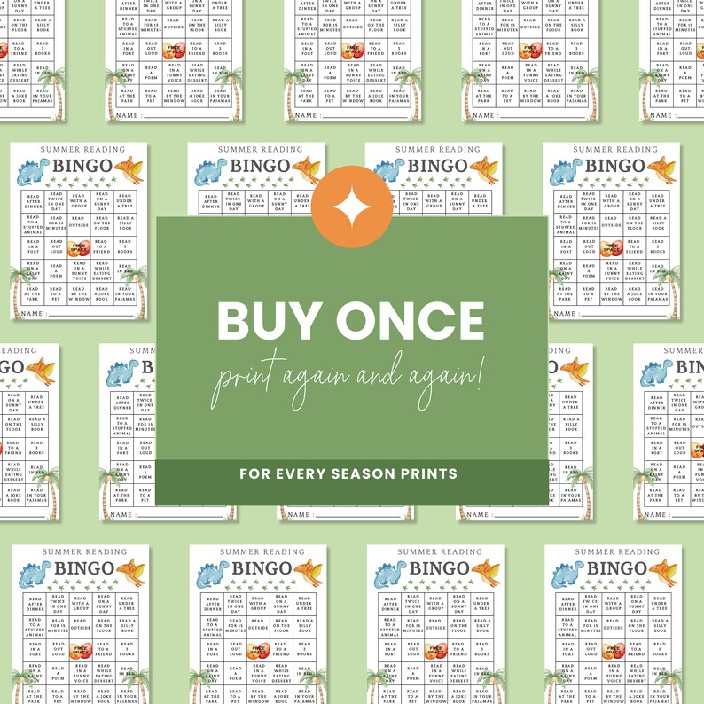 Summer Reading Bingo, Book Tracker, Reading Journal, Bingo Cards ...