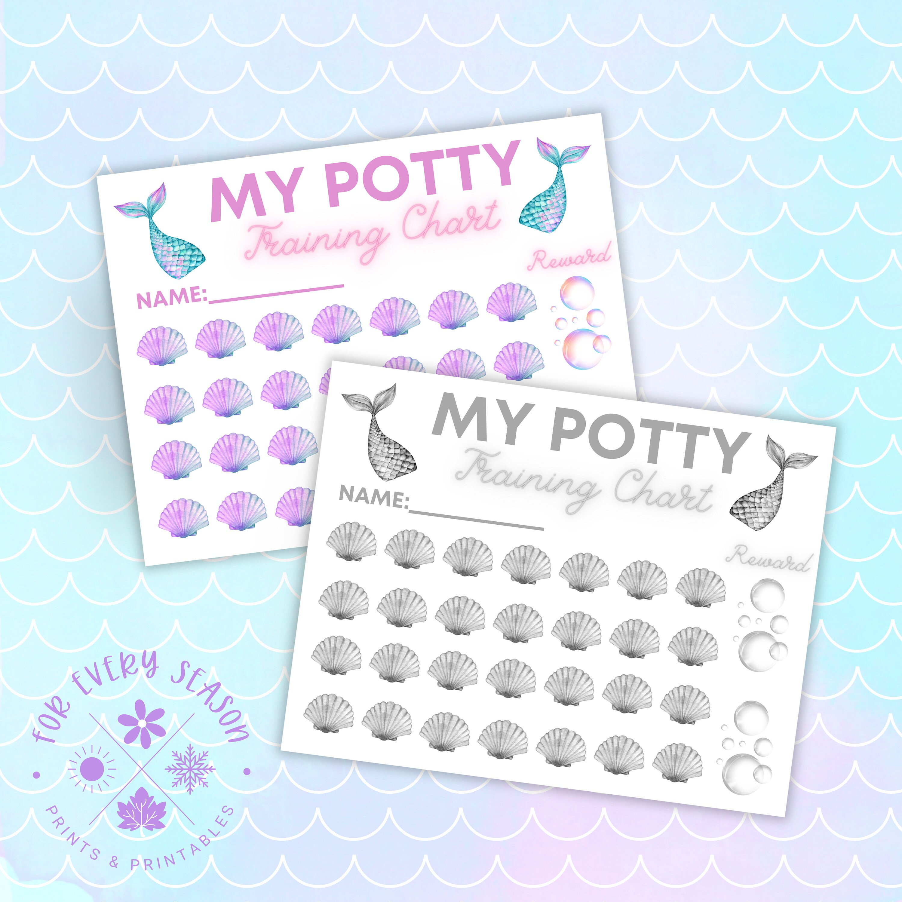 Potty Training Chart, Potty Training Tracker for Kids, Potty Training ...