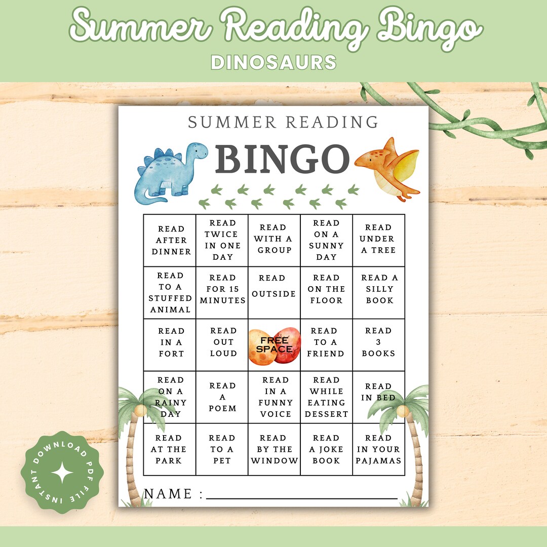 Summer Reading Bingo, Book Tracker, Reading Journal, Bingo Cards ...