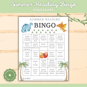 Summer Reading Bingo, Book Tracker, Reading Journal, Bingo Cards ...