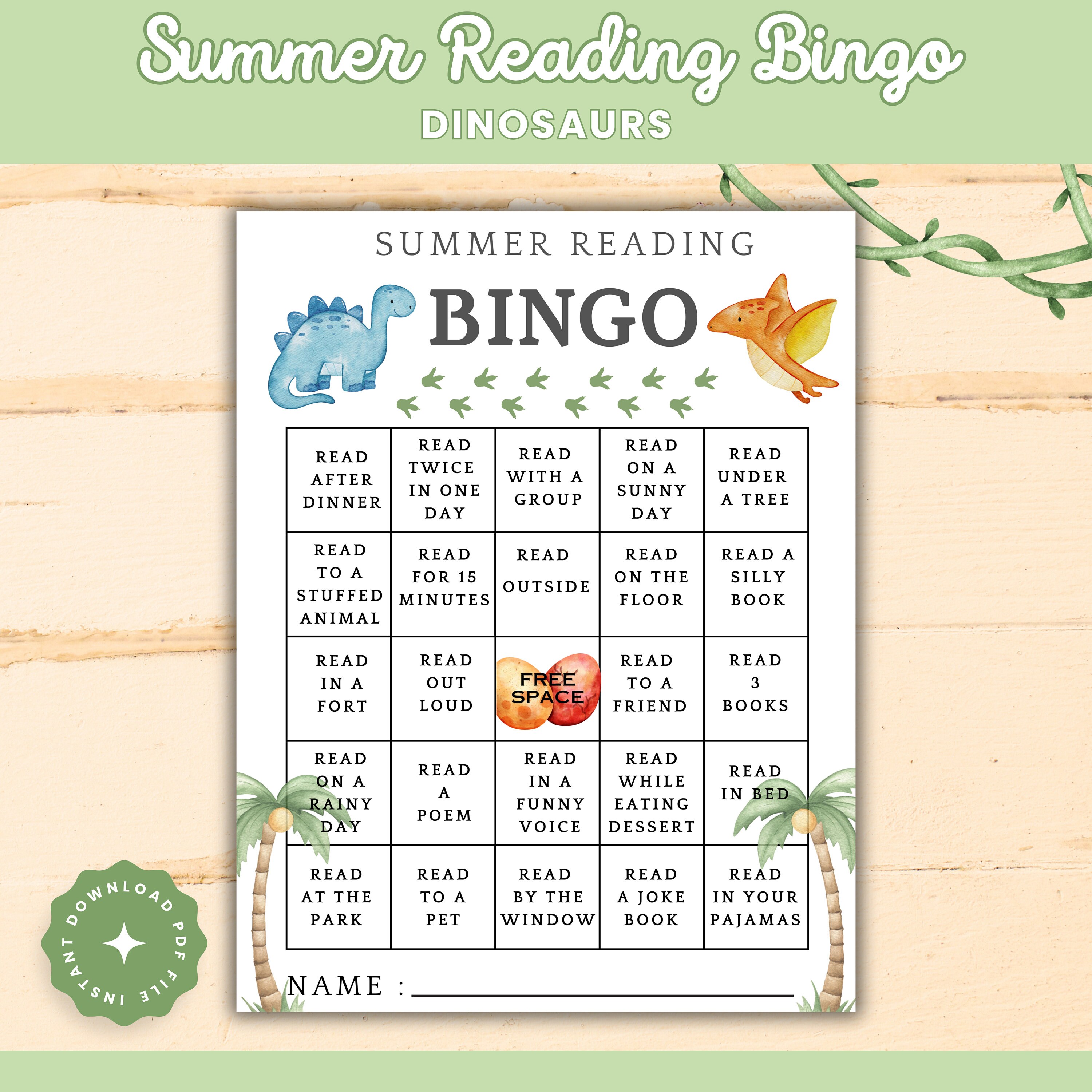 Summer Reading Bingo, Book Tracker, Reading Journal, Bingo Cards ...