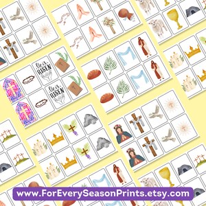 Religious Easter Memory Matching Game: Printable Flash Cards (digital ...