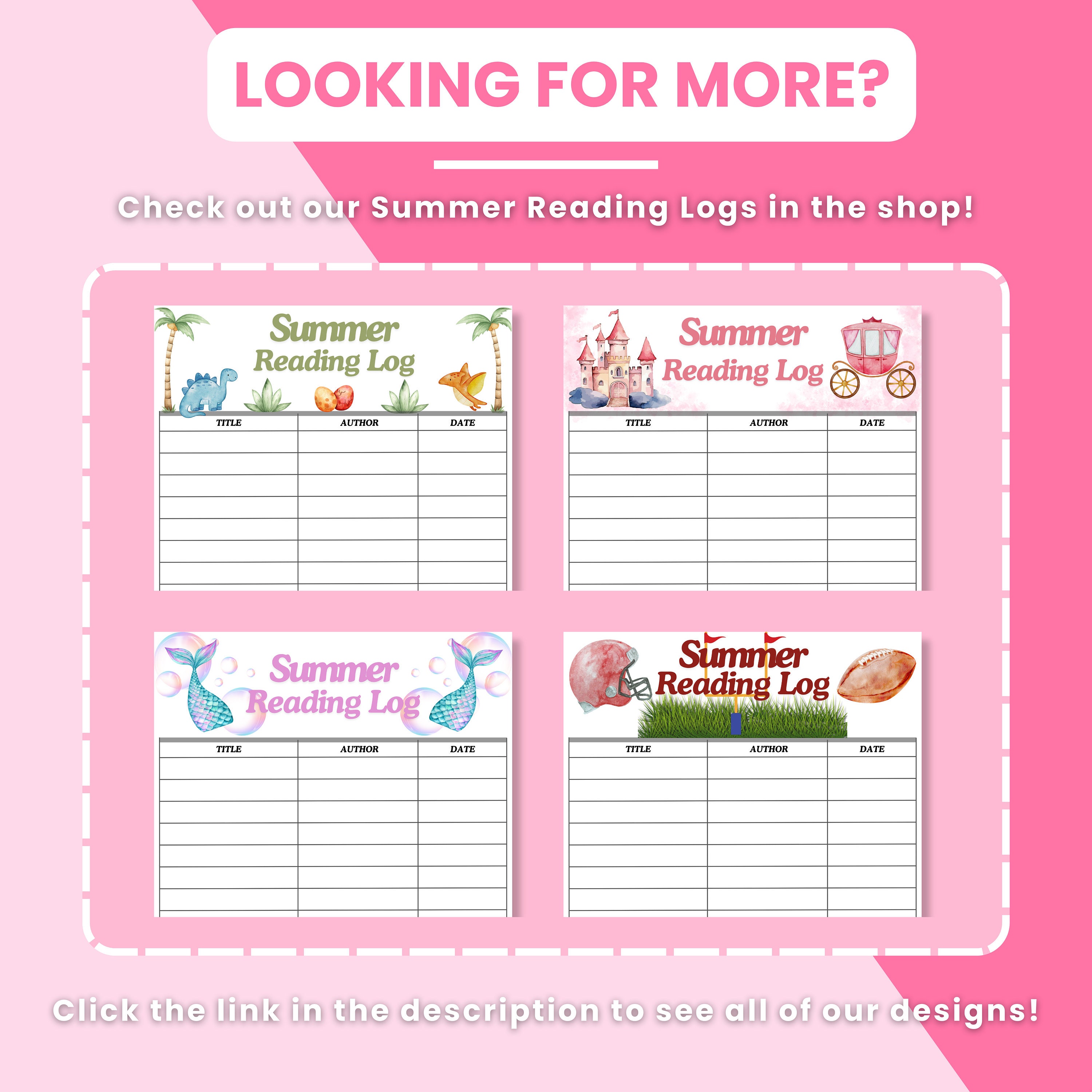 Summer Reading Log, Summer Reading Chart, Summer Reading, Summer ...