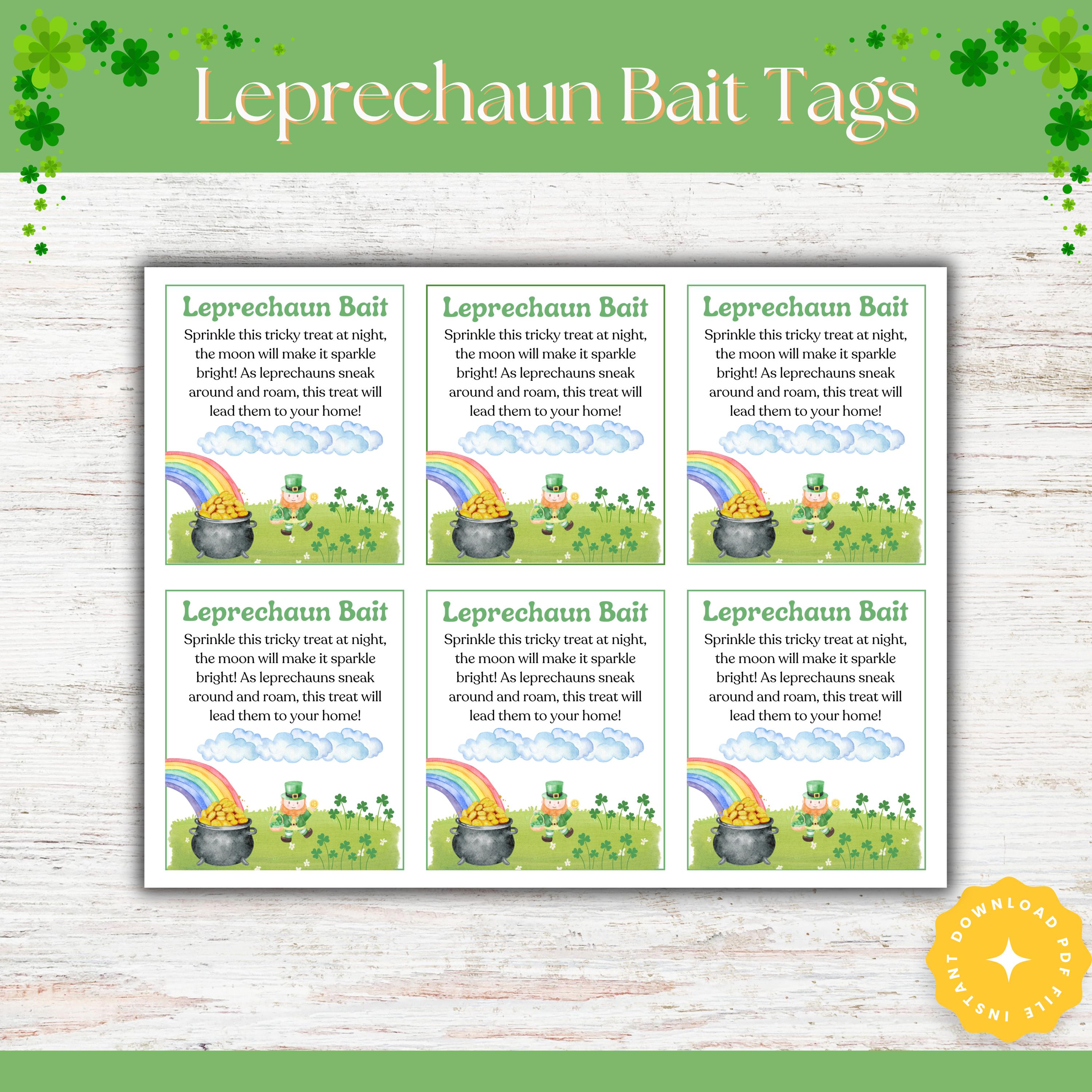 Leprechaun Bait Tag, Leprechaun Trap, Leprechaun Letter, Leprechaun ...