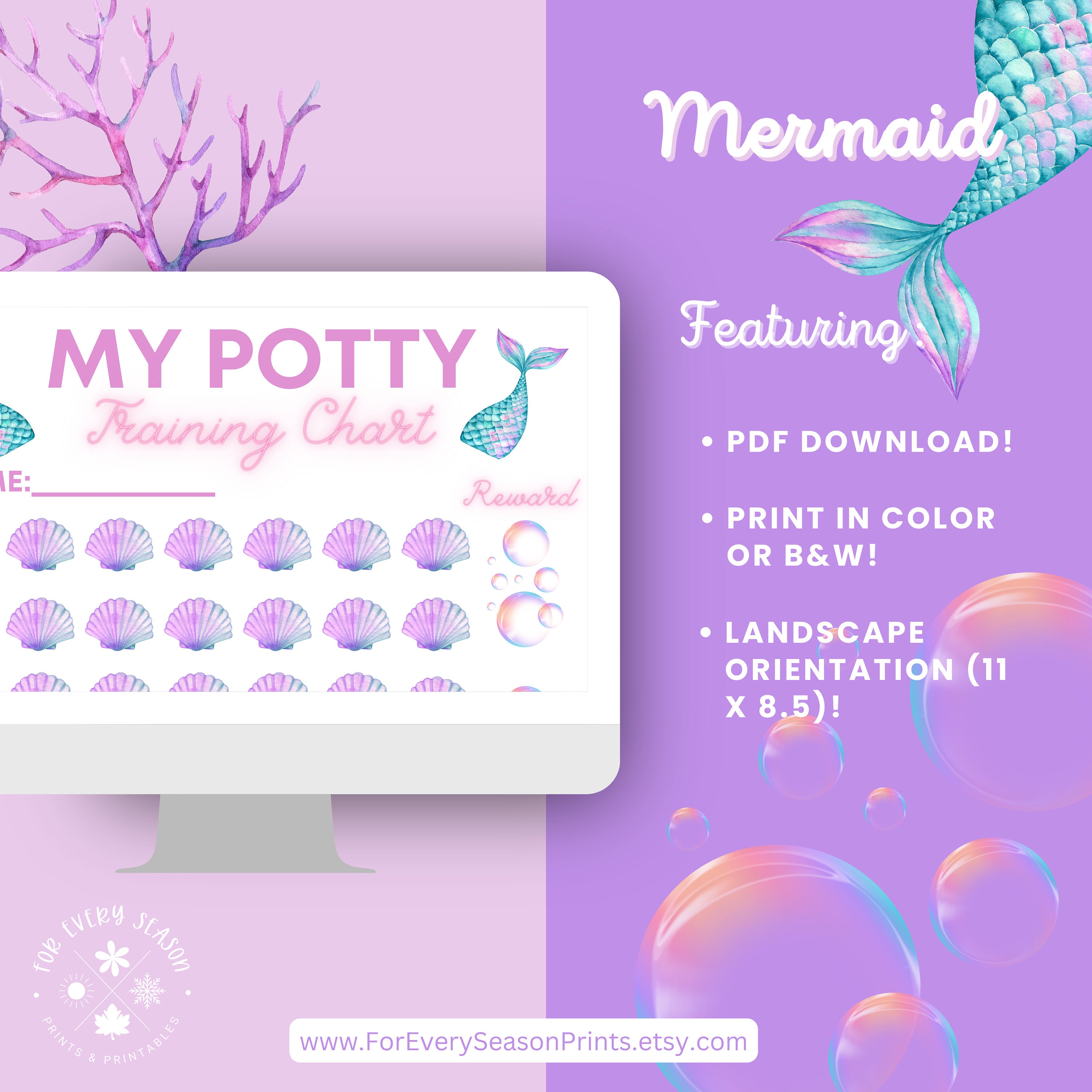 Potty Training Chart, Potty Training Tracker for Kids, Potty Training ...
