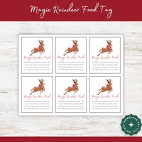 Magic Reindeer Food Treat Bag Topper Printable | Holiday Classroom ...