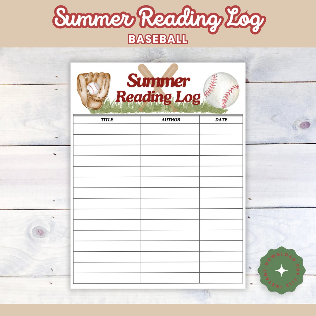 Summer Reading Log, Summer Reading Chart, Summer Reading, Summer ...