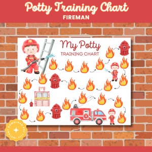 Potty Training Chart, Potty Training Tracker for Kids, Potty Training ...