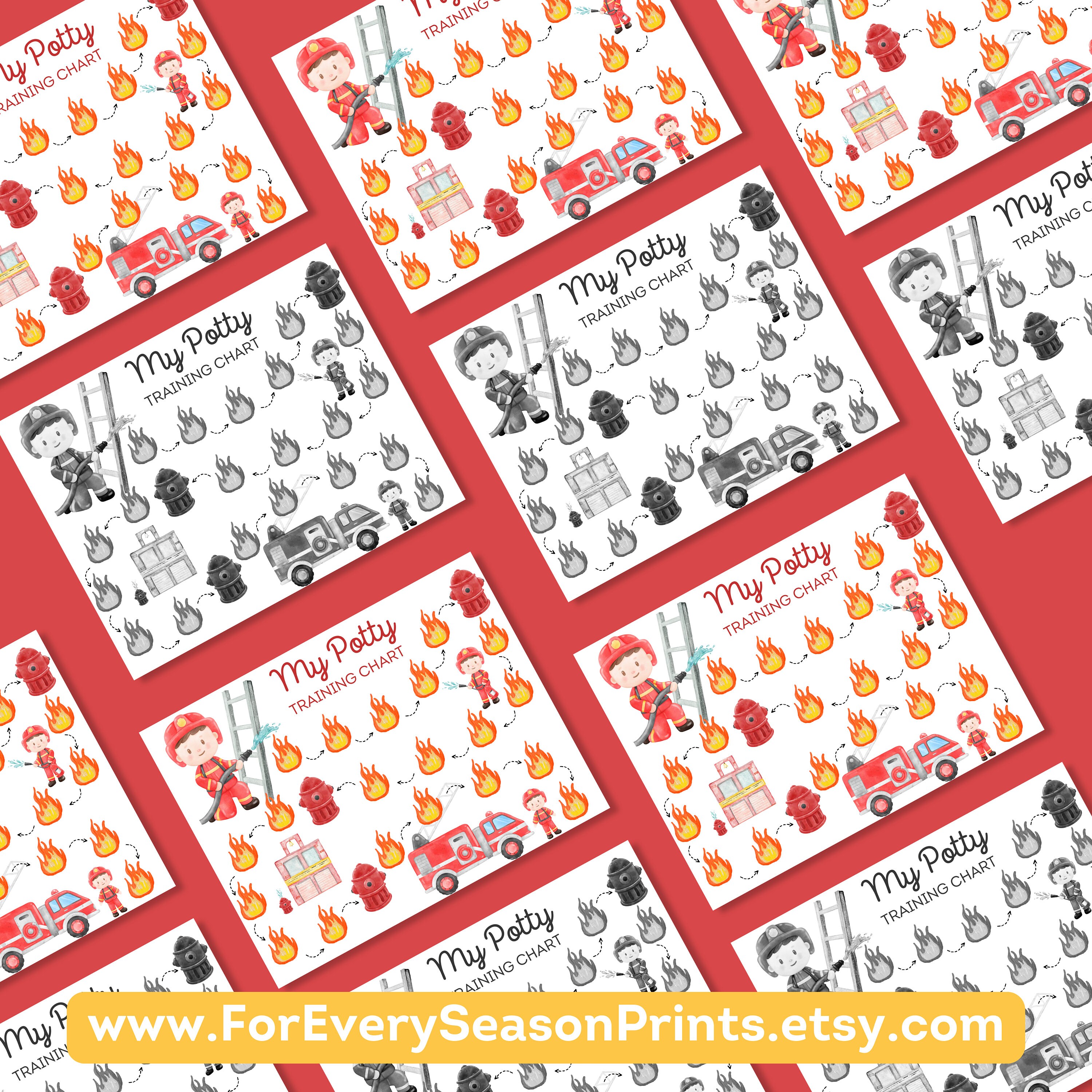 Potty Training Chart, Potty Training Tracker for Kids, Potty Training ...