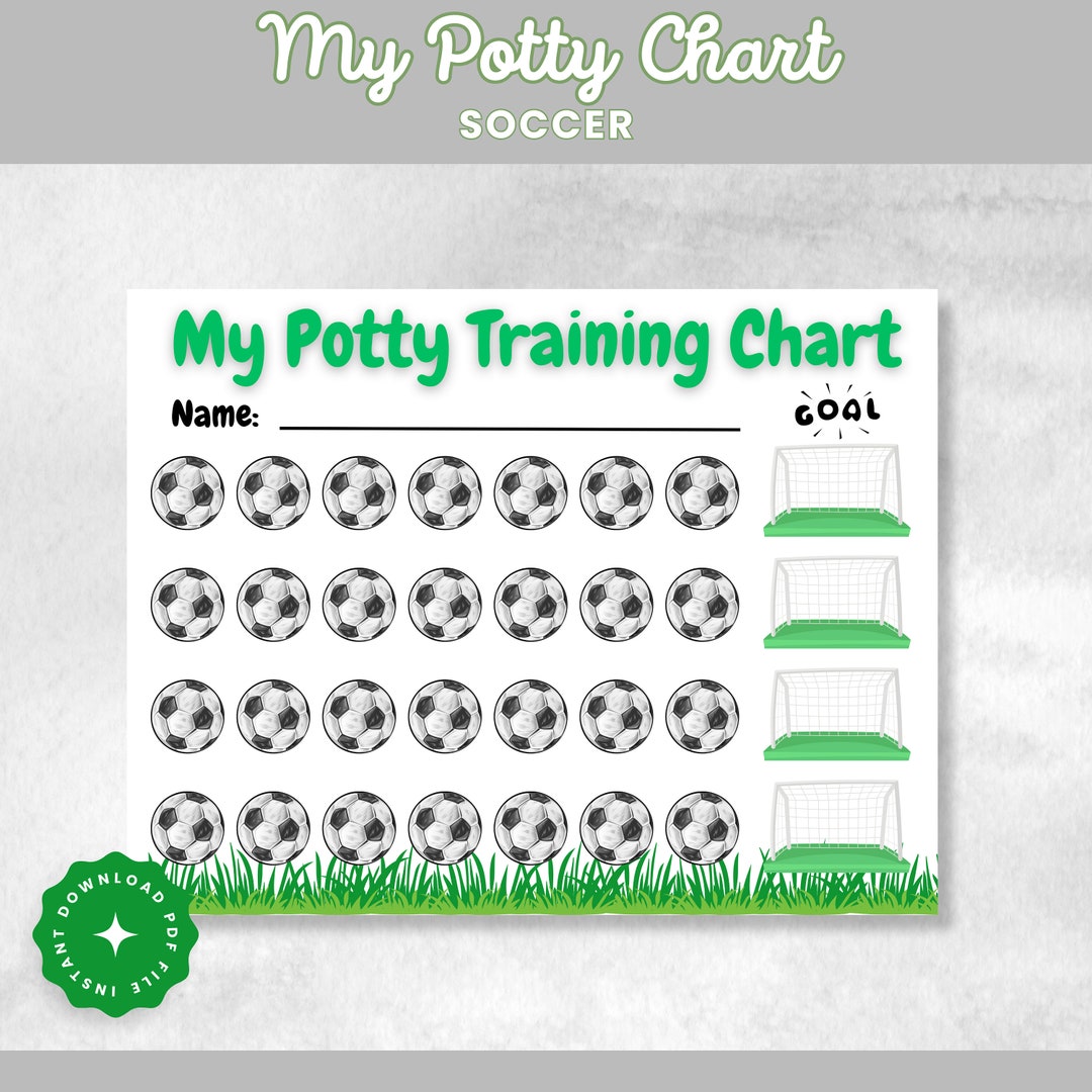 Potty Training Chart, Potty Training Tracker for Kids, Potty Training ...