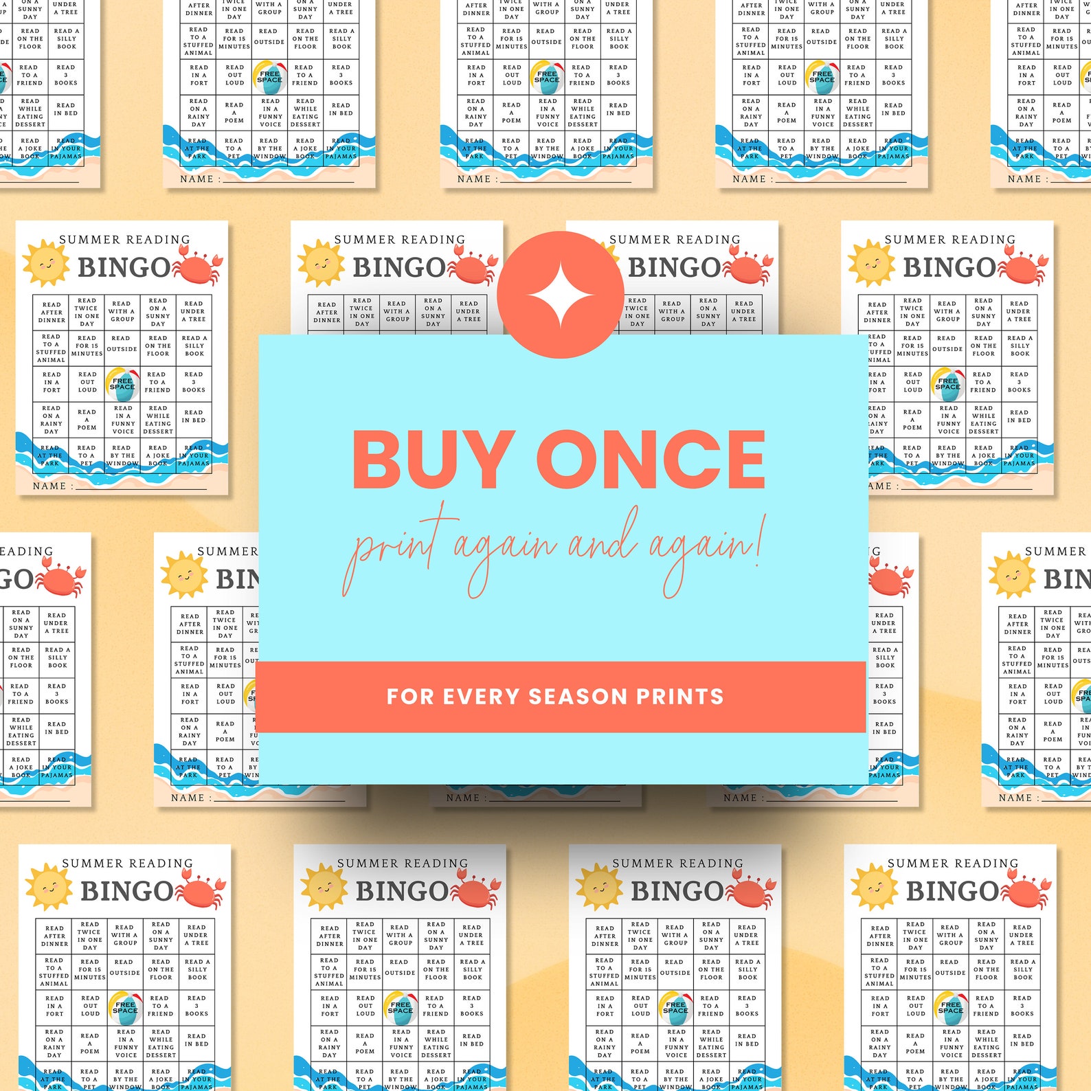 Summer Reading Bingo, Book Tracker, Reading Journal, Bingo Cards ...