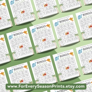 Summer Reading Bingo, Book Tracker, Reading Journal, Bingo Cards ...