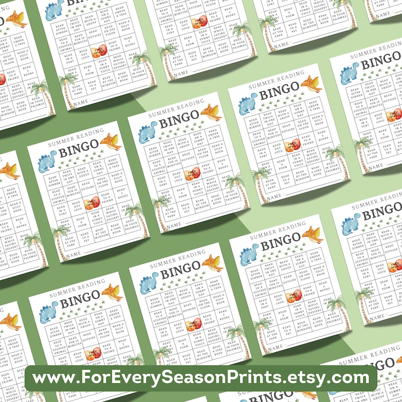 Summer Reading Bingo, Book Tracker, Reading Journal, Bingo Cards ...