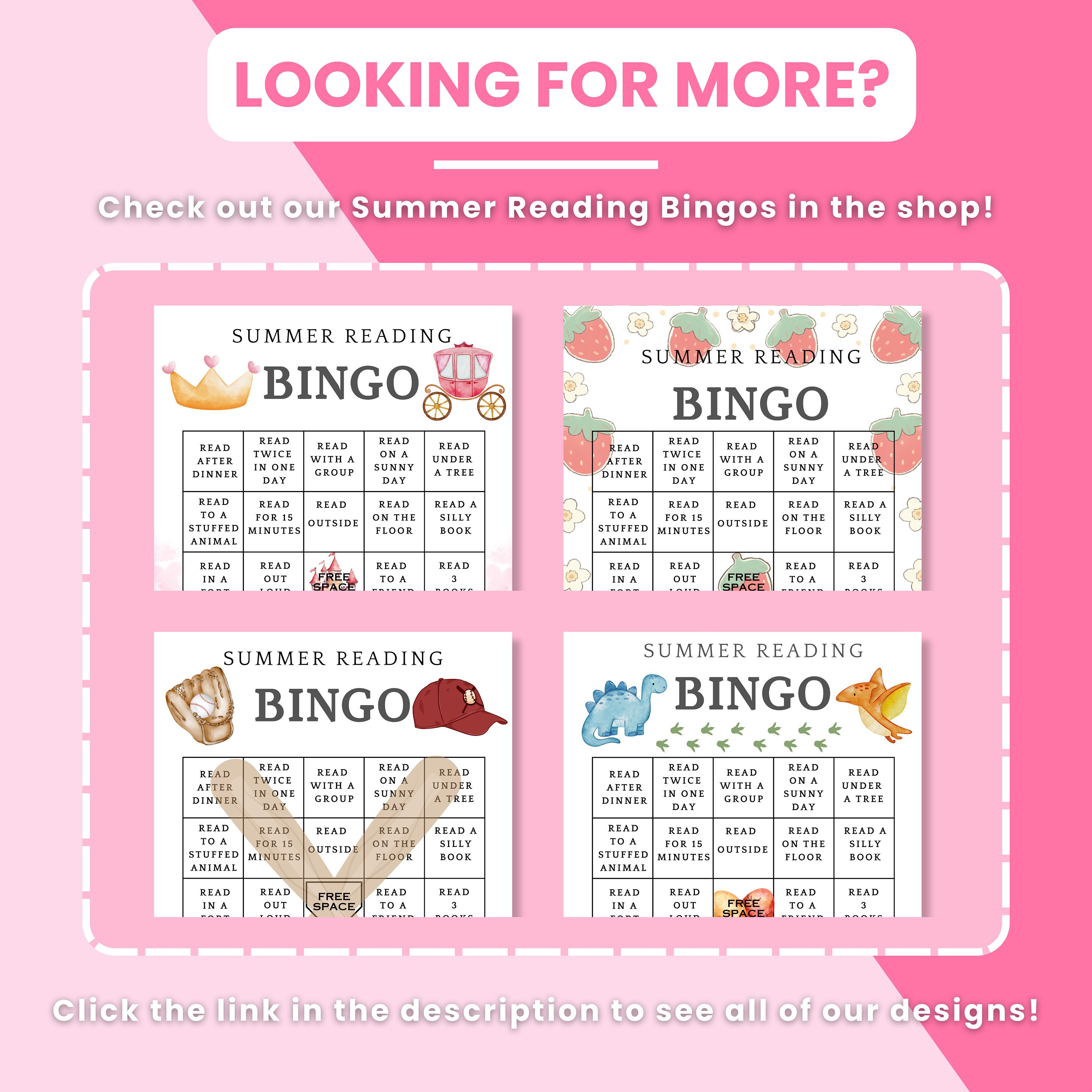 Summer Reading Bingo, Book Tracker, Reading Journal, Bingo Cards ...