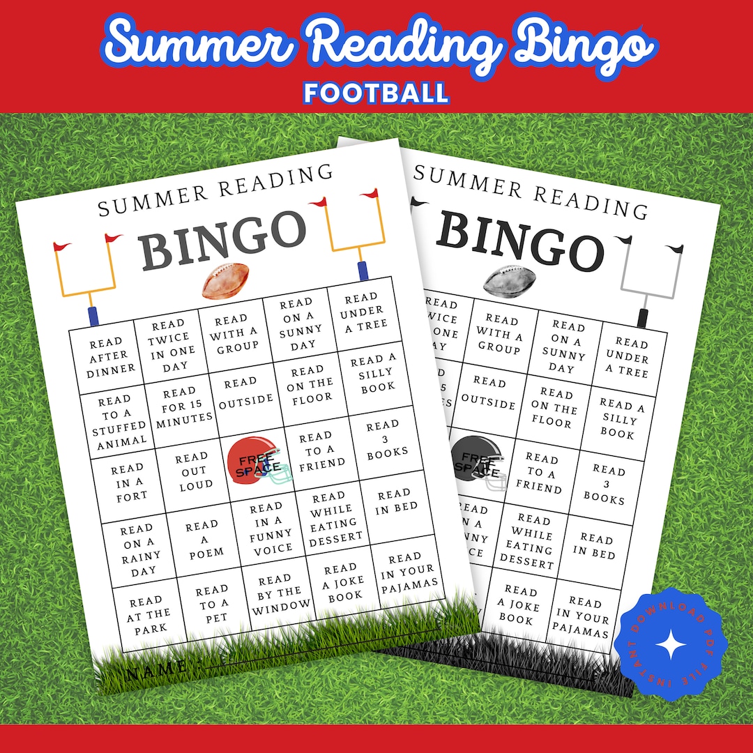 Summer Reading Bingo, Book Tracker, Reading Journal, Bingo Cards ...