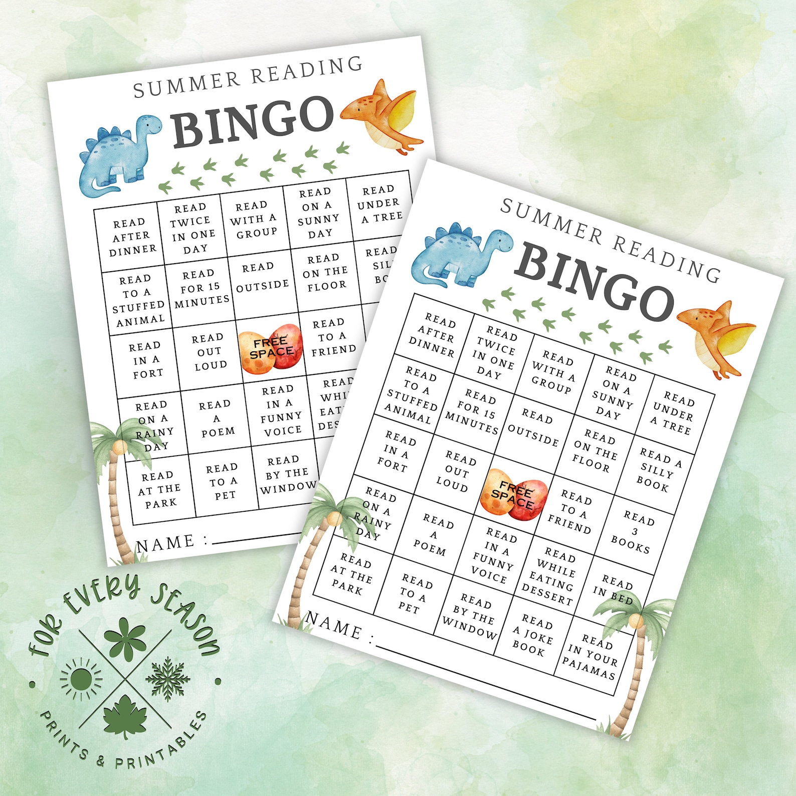 Summer Reading Bingo, Book Tracker, Reading Journal, Bingo Cards ...