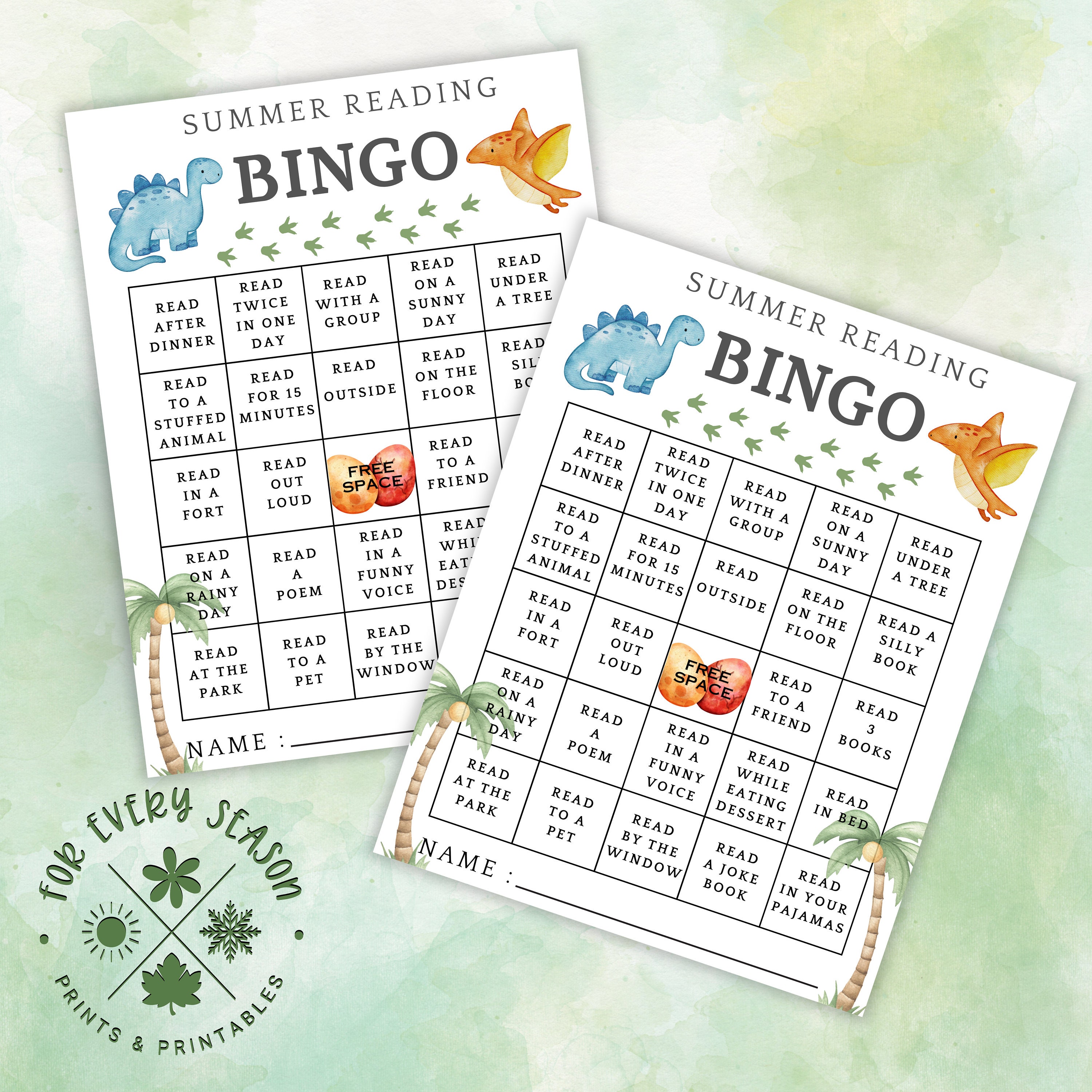 Summer Reading Bingo, Book Tracker, Reading Journal, Bingo Cards ...