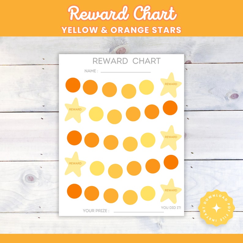 Reward Chart, Reward Chart for Kids, Toddler Chore Chart, Chore Chart ...