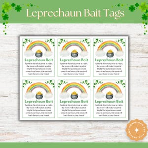 Leprechaun Bait Tag, Leprechaun Trap, Leprechaun Letter, Leprechaun ...