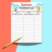 Summer Reading Log for Kids: Printable Book Tracker (PDF Download) - Etsy