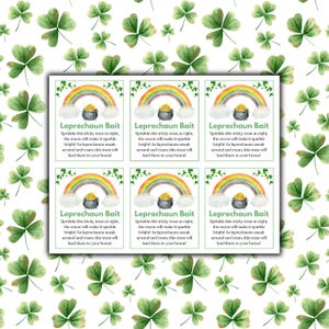 Leprechaun Bait Tag, Leprechaun Trap, Leprechaun Letter, Leprechaun ...
